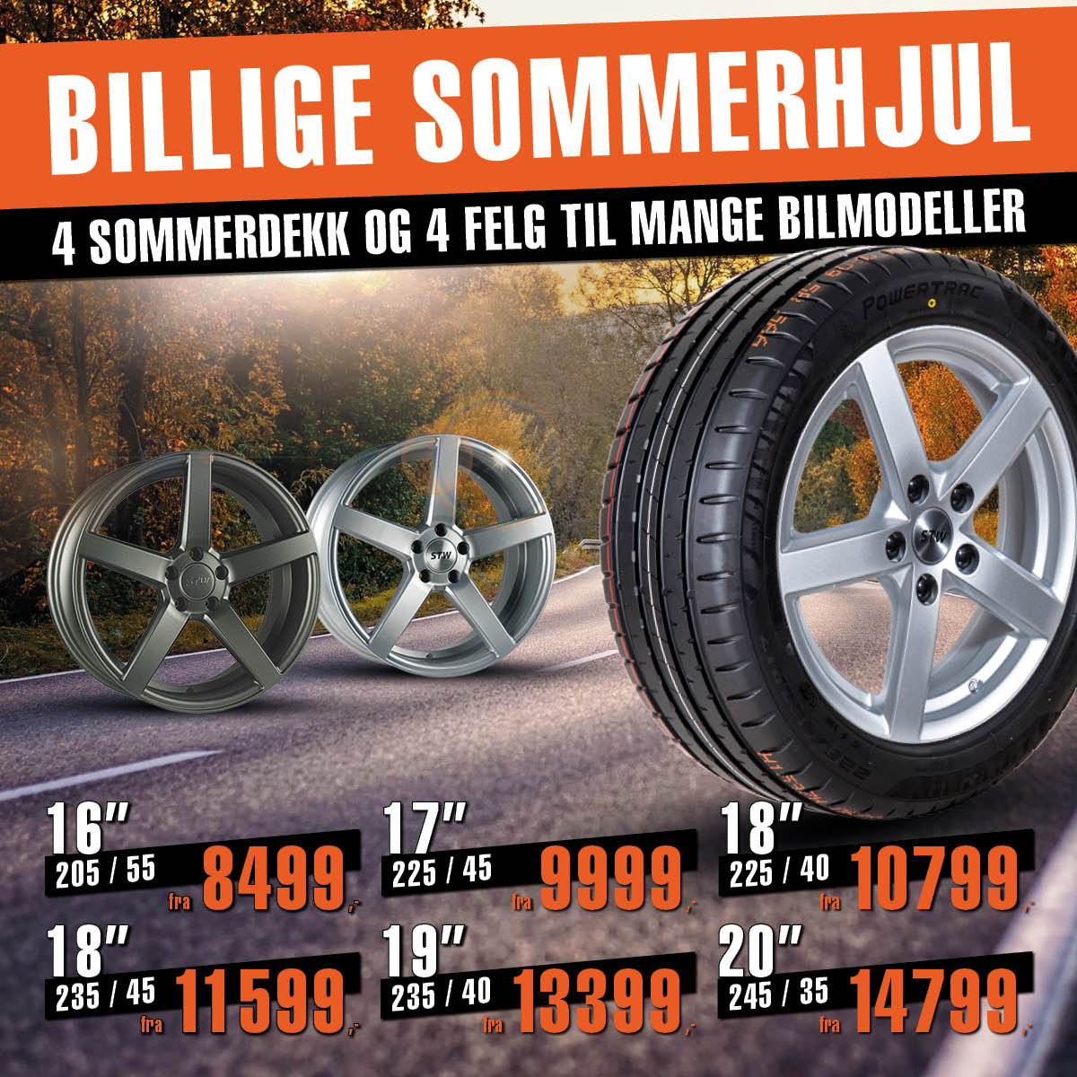 Dekk og felg | Hjulpakke | Få fantastiske pakkepriser hos Dekk1